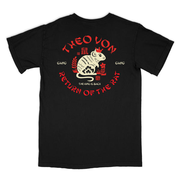 Chinese Rat Black Tee